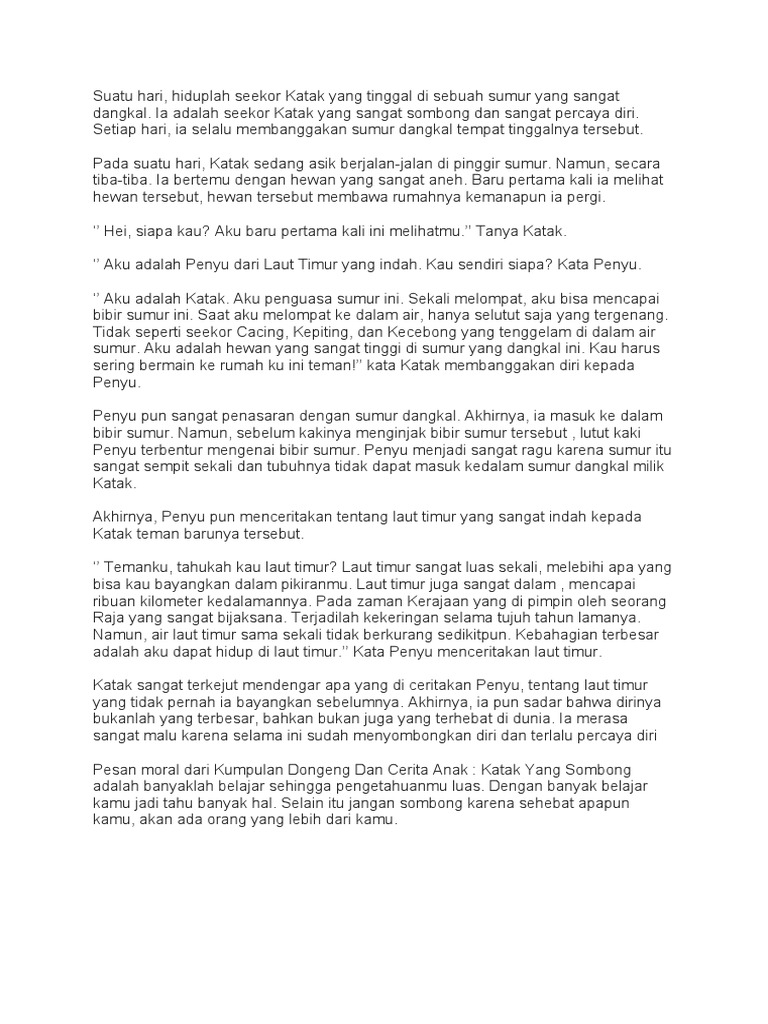 Katak Sombong | PDF | Perjalanan | Puisi