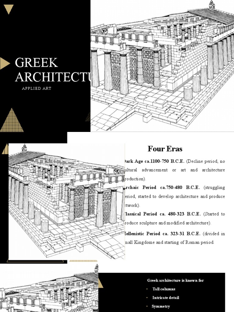 Greek Architecture | PDF | Column | Architectural Elements