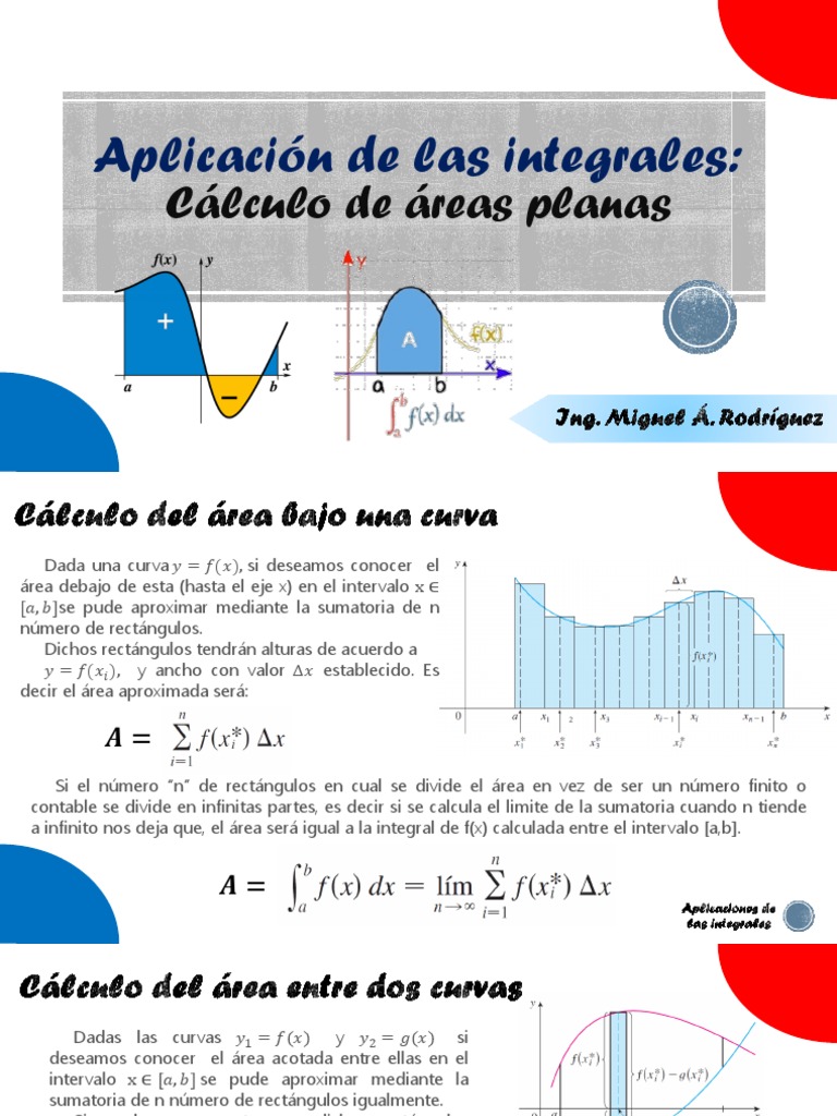 Calculo de Áreas Con Integrales | PDF | Integral | Línea (geometría)