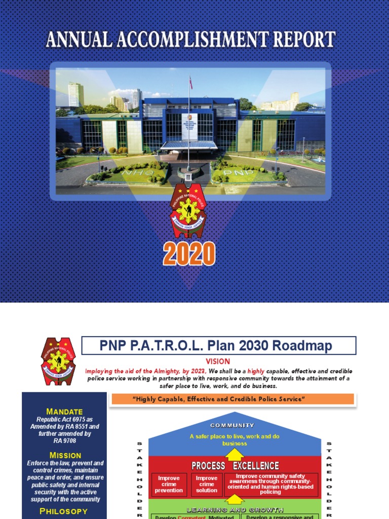 2020 PNP Annual Report 12921 | PDF | Police | Pension