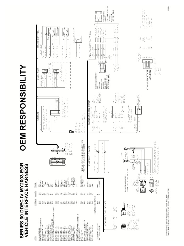 DDEC IV Wiring Diagram | PDF