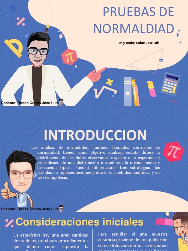 Unidad I - 1.pruebas de Normalidad | PDF | Distribución normal | Prueba ...