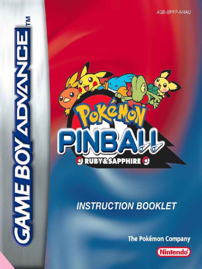 Manual GBA Pokemon Pinball Removed | PDF