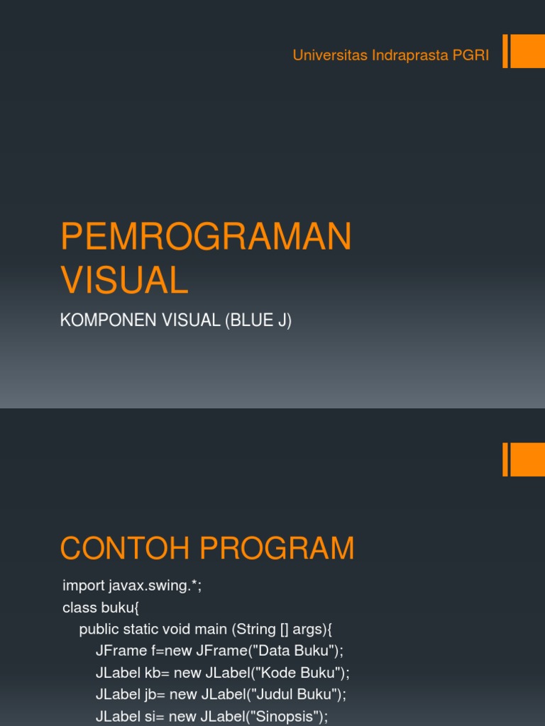 Contoh Program Visual dengan BlueJ | PDF