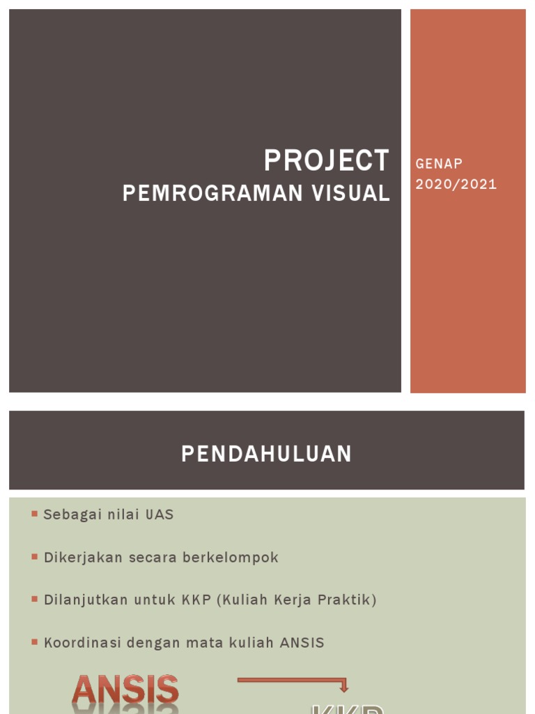 Project Pemrograman Visual | PDF
