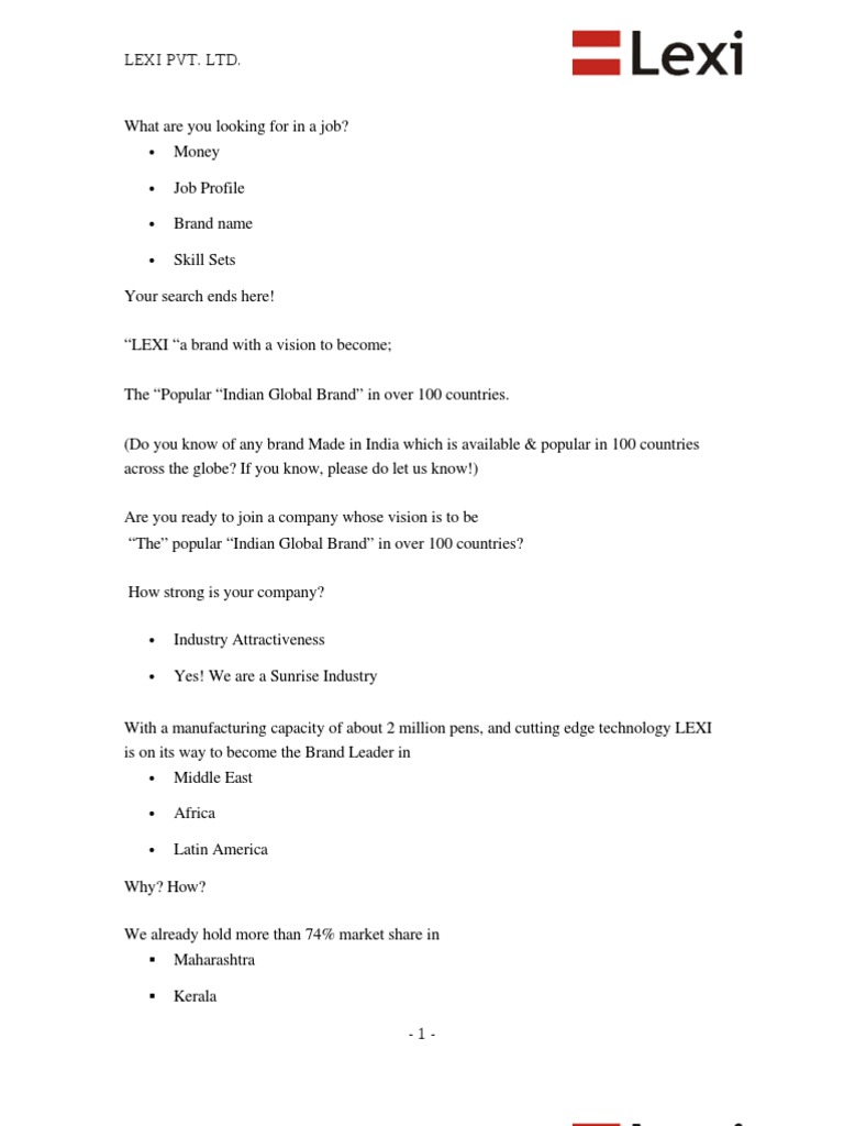 LEXI Pen | Download Free PDF | Brand | Economies