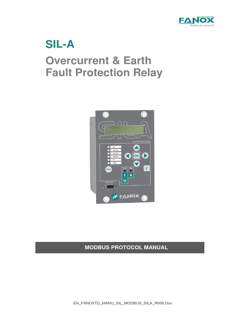 Modbus Protocol Manual For The Sil A Overcurrent And Earth Fault Protection Relay Pdf Integer 
