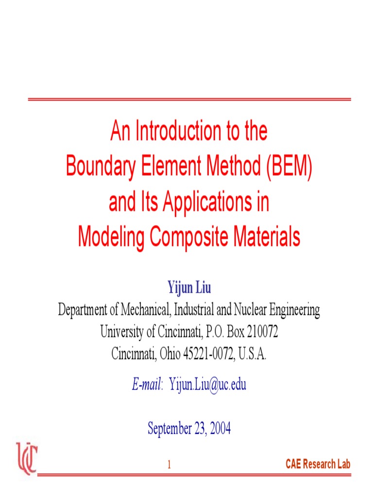 BEM Introduction | PDF | Boundary Element Method | Composite Material