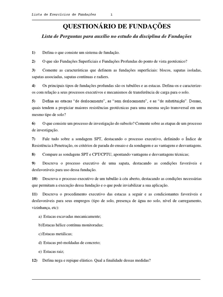 PUC-GO-Lista de Exercicios 01 | PDF | Science | Natureza