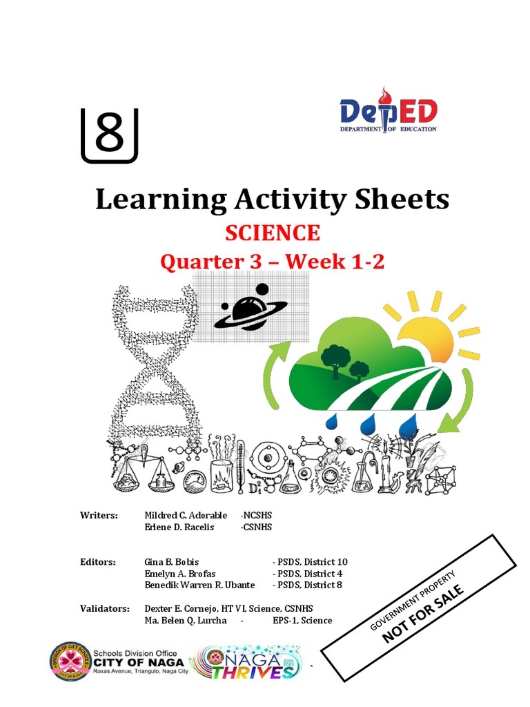 Learning Activity Sheets: Science | PDF | Gases | Liquids