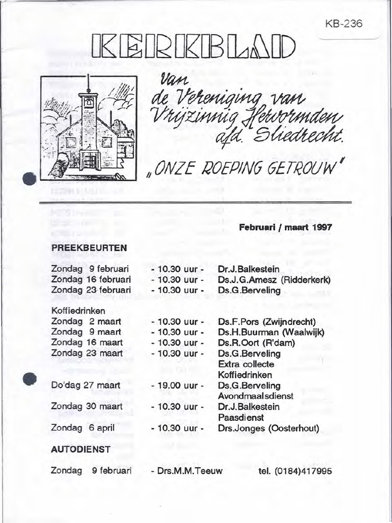 Kerkblad Jaargang 1997 | PDF