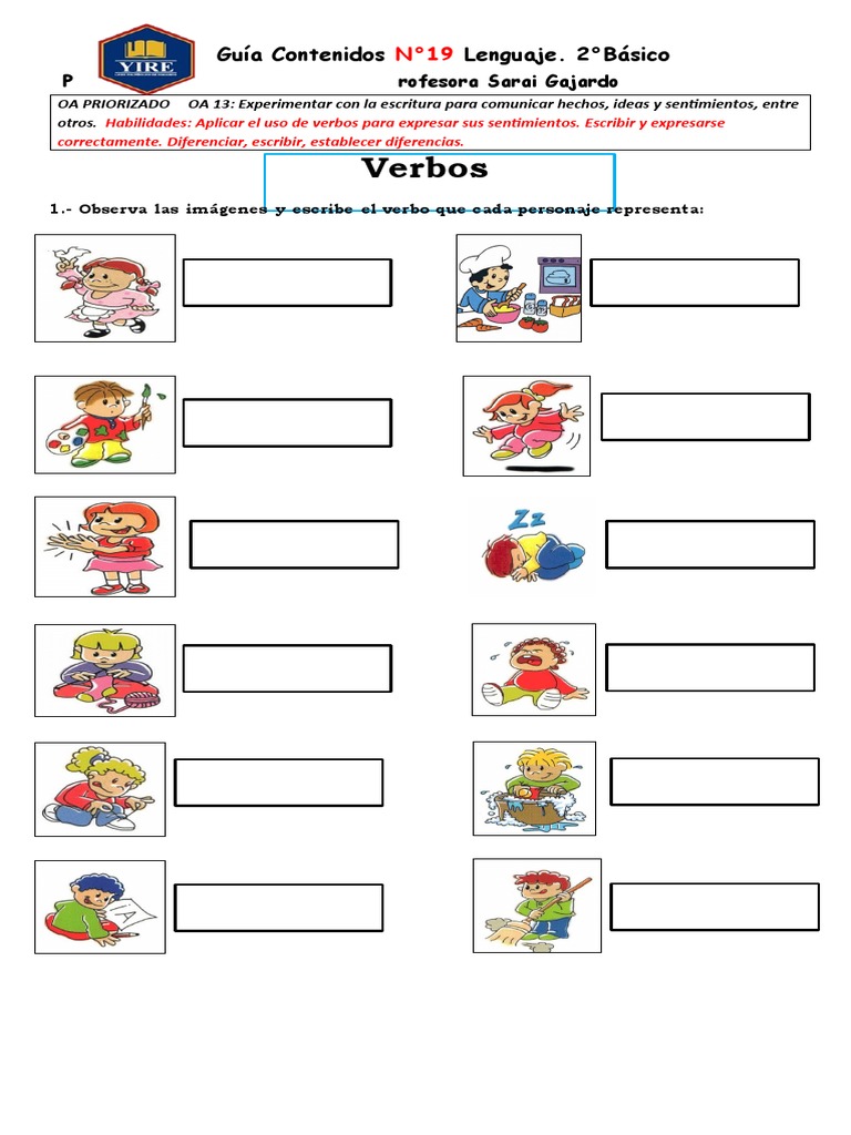 Guia 19 Verbos 2 | PDF