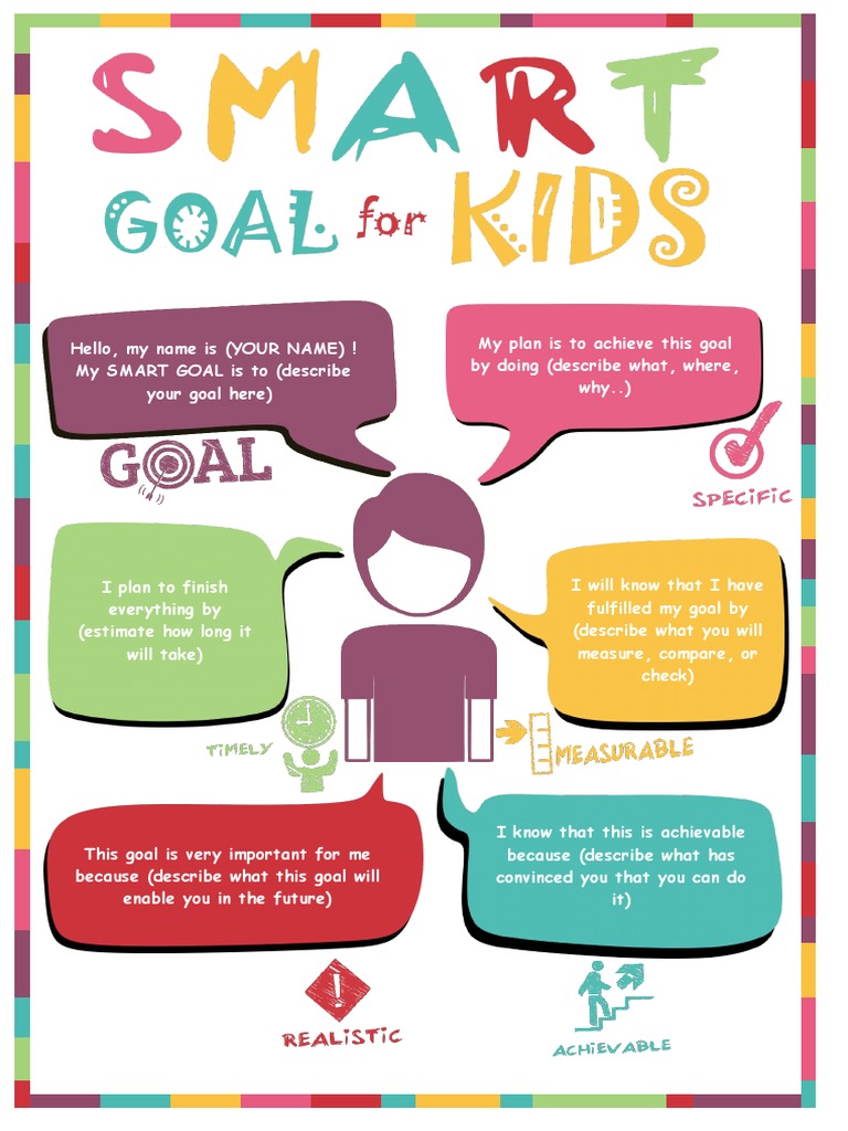 SMART Goal Template For Kids | PDF