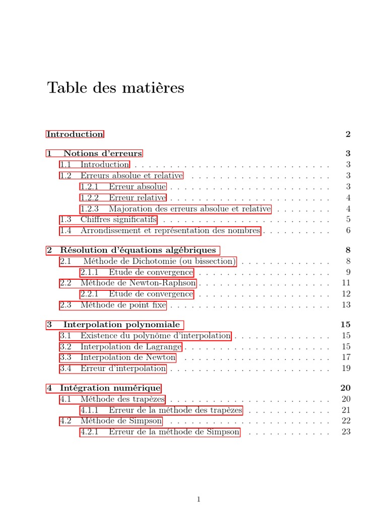 Cours-Méthodes-Numeriques L2 | PDF | Analyse numérique | Informatique ...