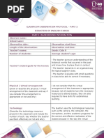 Classroom Observation Tool (COT) | PDF | Curriculum | Learning