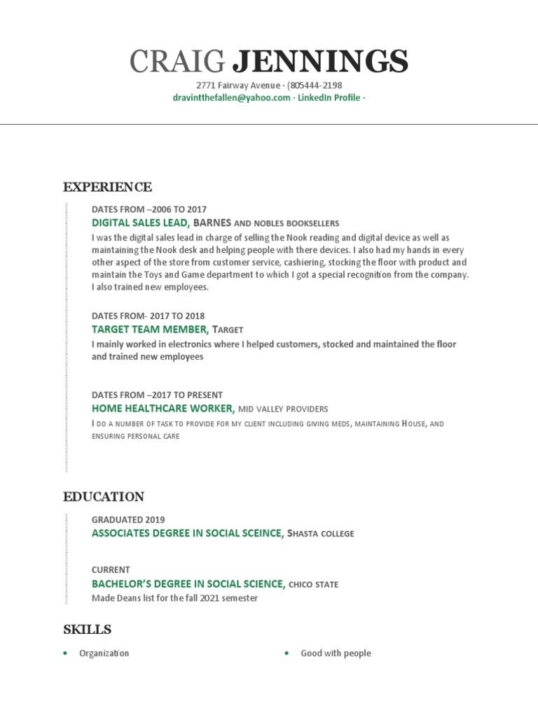 Craig: Jennings | PDF