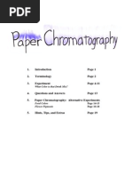 Paper Chromatography Lab Report | PDF | Chromatography | Elution