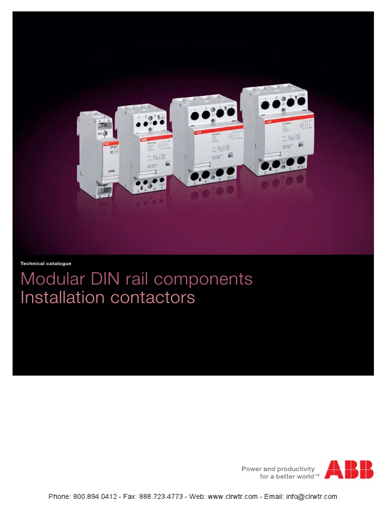 ABB Installation Contactors | PDF | Electrical Engineering | Electricity