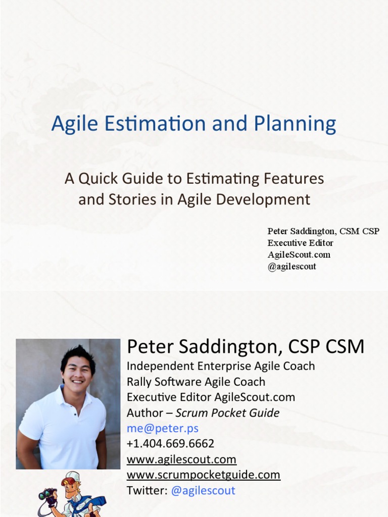 Agile Estimation and Planning - Peter Saddington | PDF | Agile Software ...