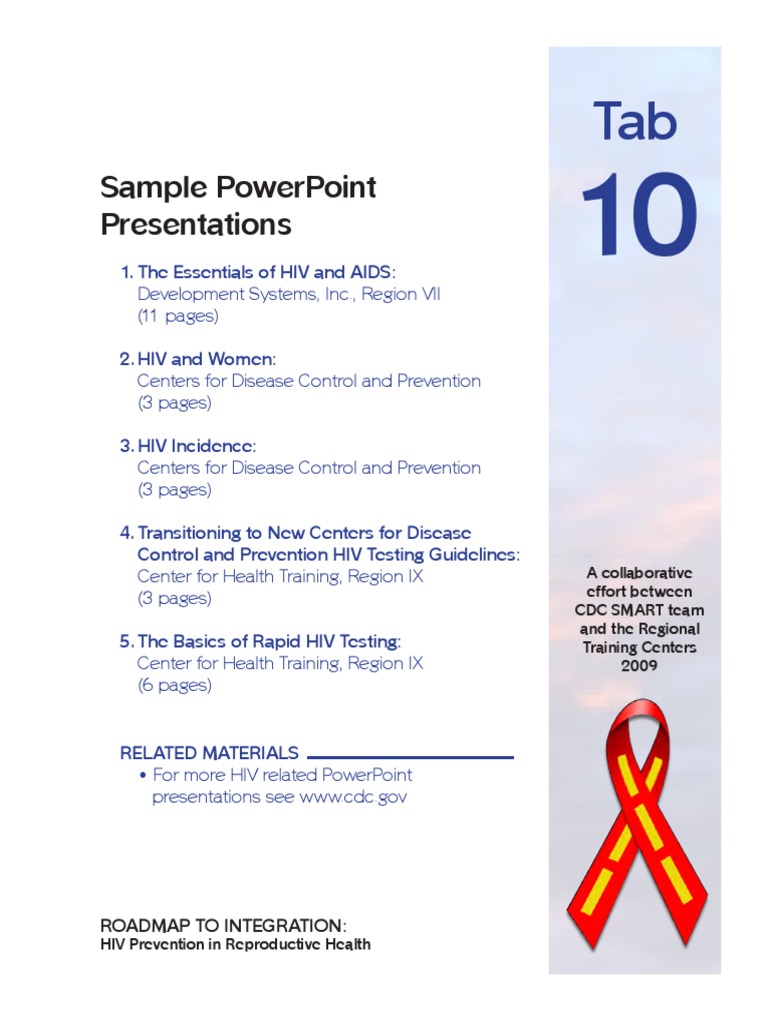 Sample Powerpoint Presentations: 1. The Essentials of Hiv and Aids ...