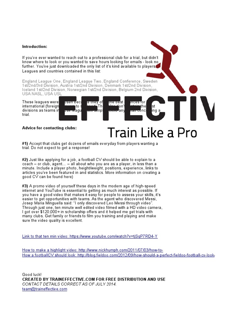 Train Effective Com 400 Emails Football | PDF | Association Football ...