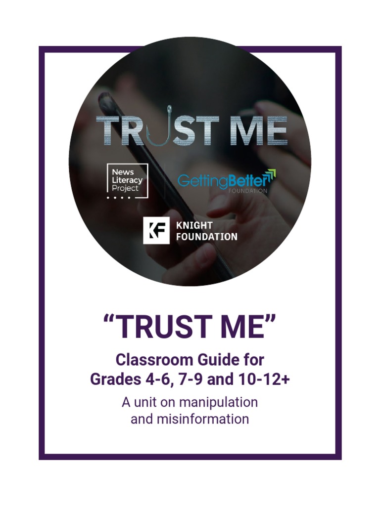 TRUST ME Classroom Guide For Educators 1 | PDF | Bias | Vocabulary