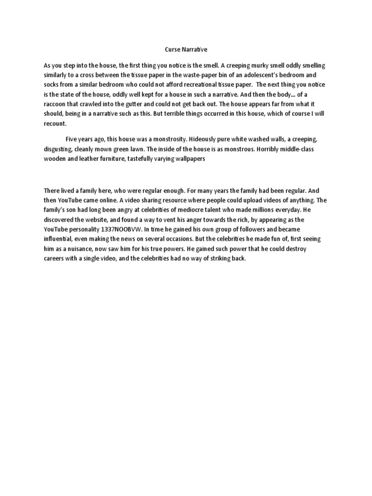 Curse Narrative | PDF | Mystery, Thriller & Crime Fiction