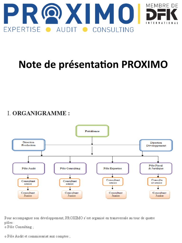Présentation PROXIMO | PDF | Audit | Serveur (Informatique)
