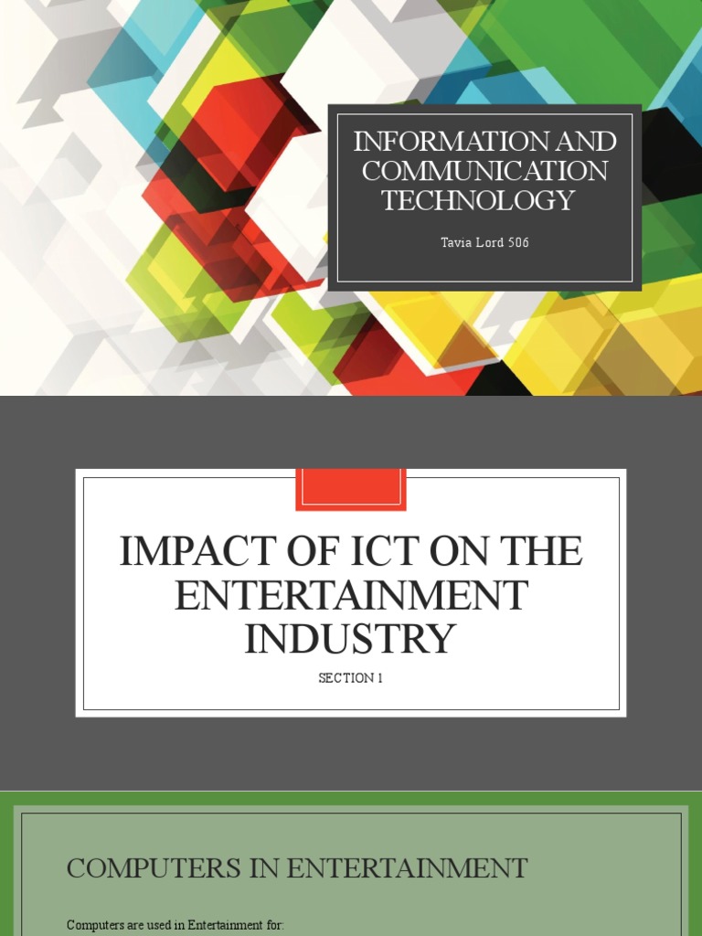 Impact of ICT on Entertainment Industry | PDF | Computer Virus ...