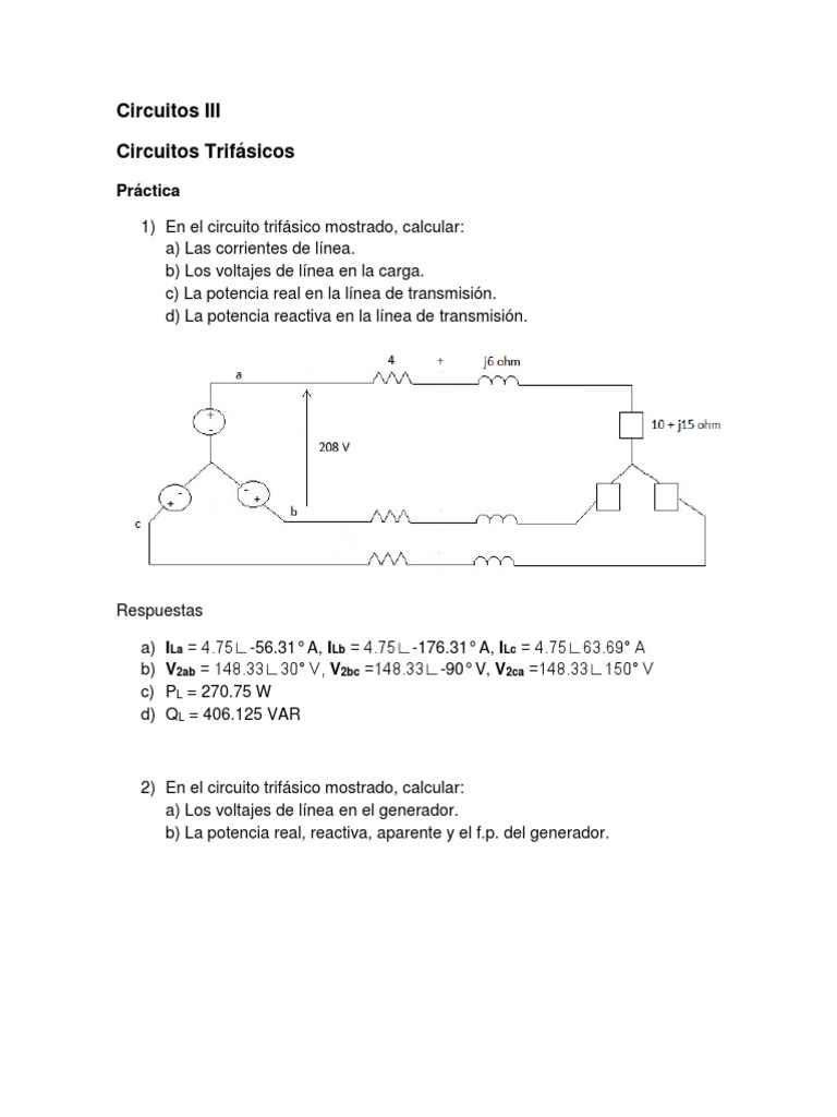 Practica Circuitos Trifasicos | PDF