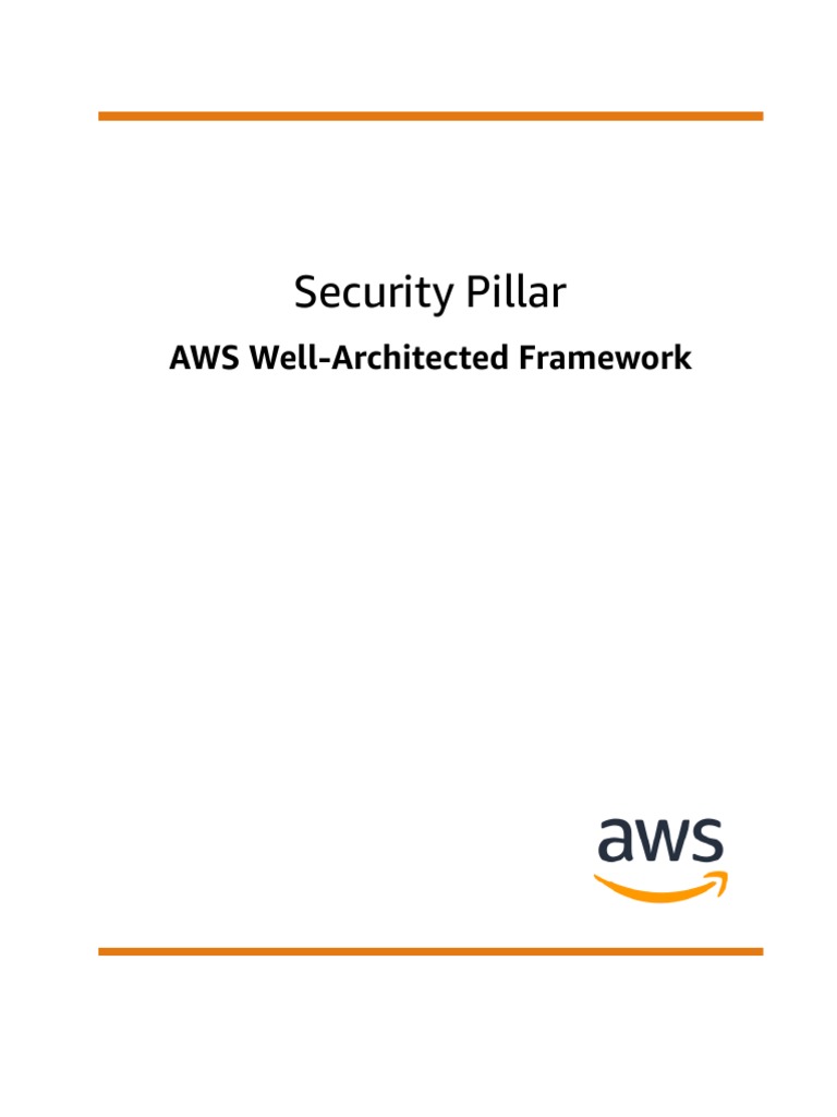 Security Pillar Aws Well Architected Framework Download Free Pdf Amazon Web Services