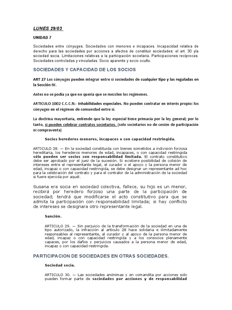 Socios y Disolucion | PDF | Sociedad de responsabilidad limitada | Compartir (Finanzas)