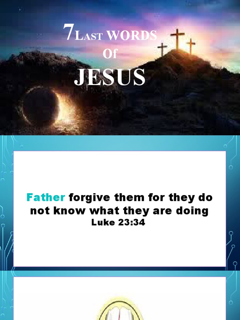 Seven Last Words of Jesus | PDF