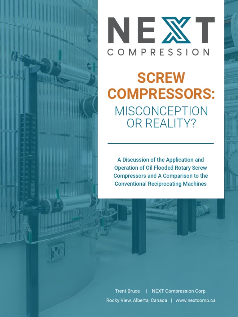 Screw Compressors: Misconception or Reality? A Concise Guide to Oil ...