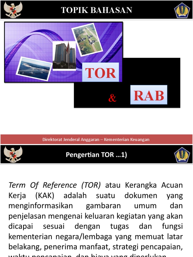 MATERI TOR Dan RAB | PDF | Teknologi & Rekayasa