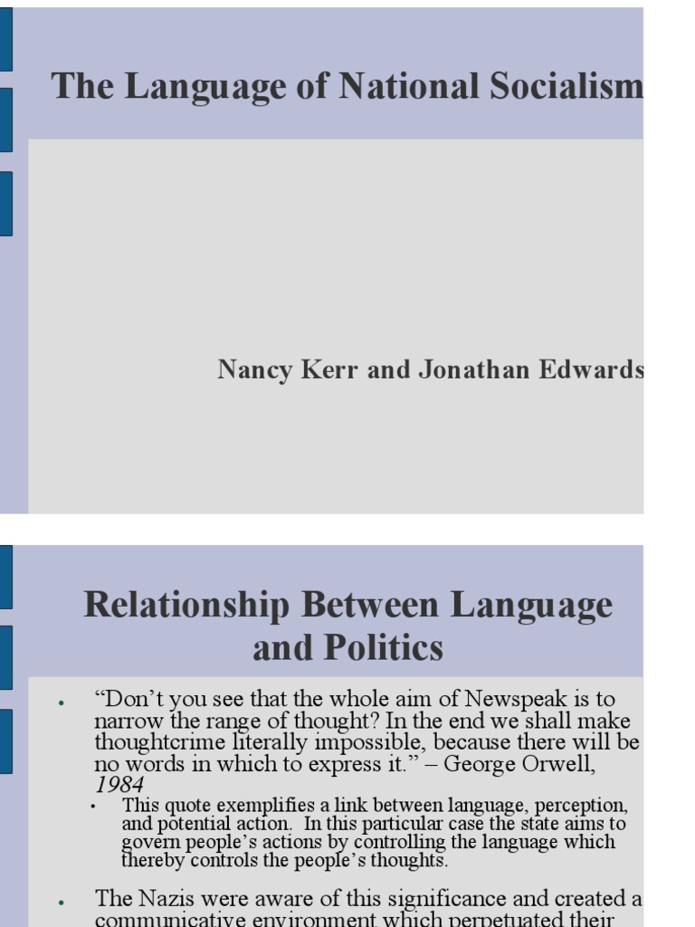 Language of The Nazis | PDF | Nazi Germany | Adolf Hitler