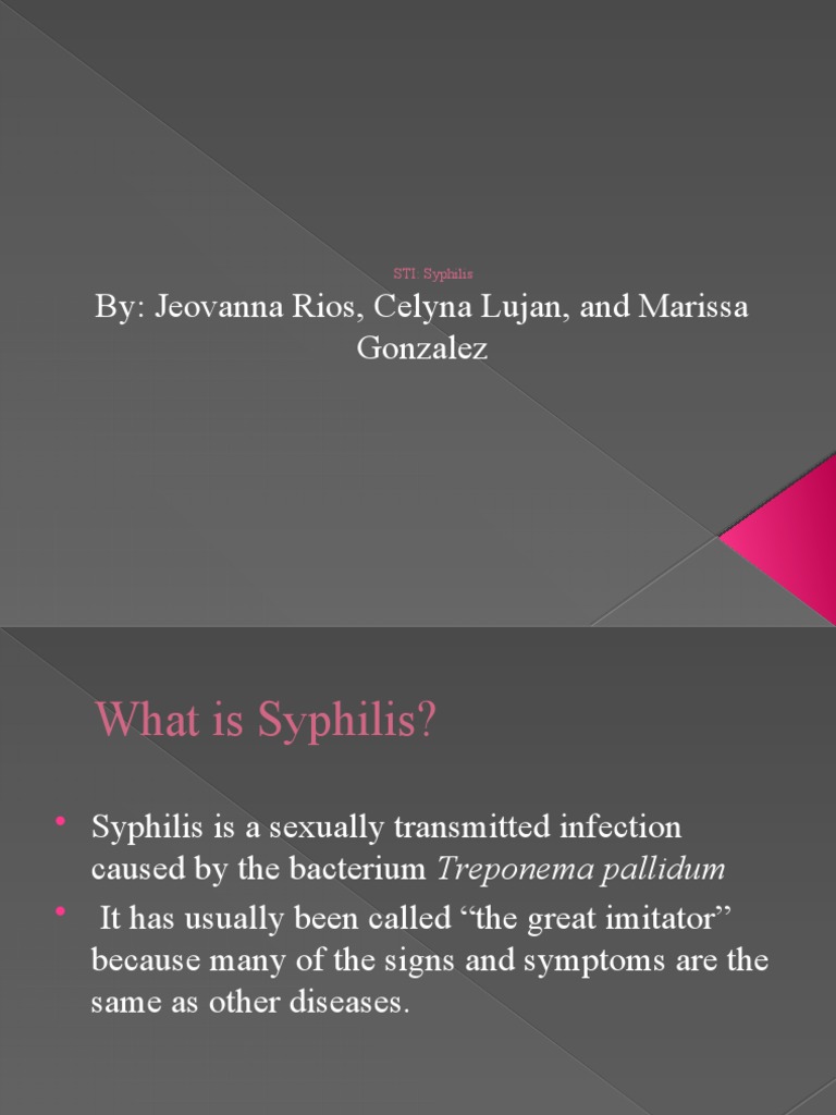 Understanding Syphilis: Causes, Symptoms, and Prevention | PDF