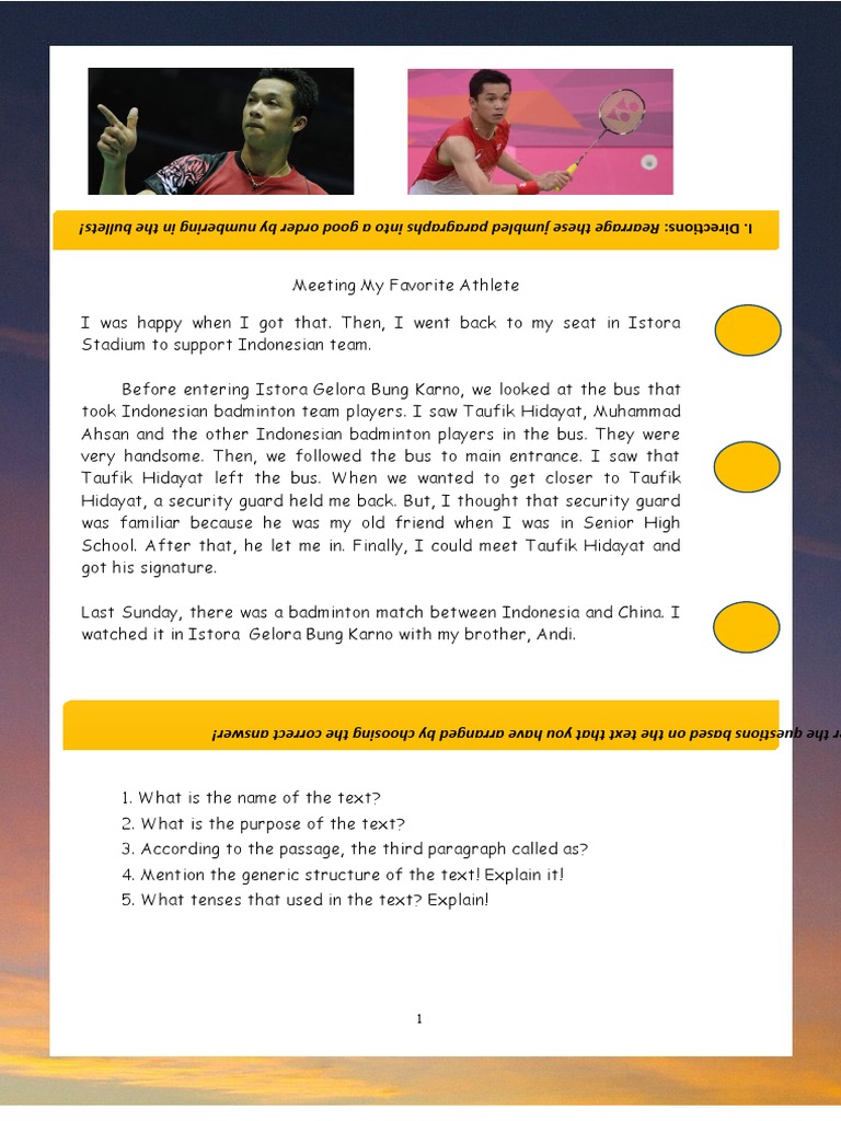 LKPD PPL SMK 3 Recount Text | PDF