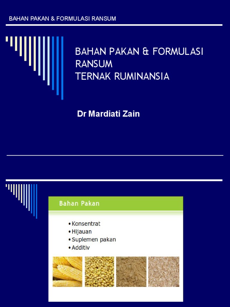 Formulasi Ransum - Ruminansia. | PDF | Teknologi & Rekayasa