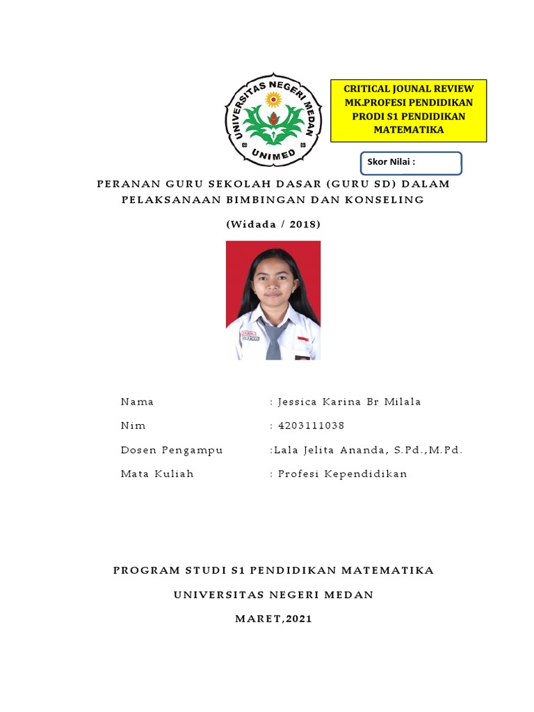 CJR - Jessica Karina BR Milala - 4203111038 - PSPM 2020 C | PDF | Pengembangan Diri | Sains ...