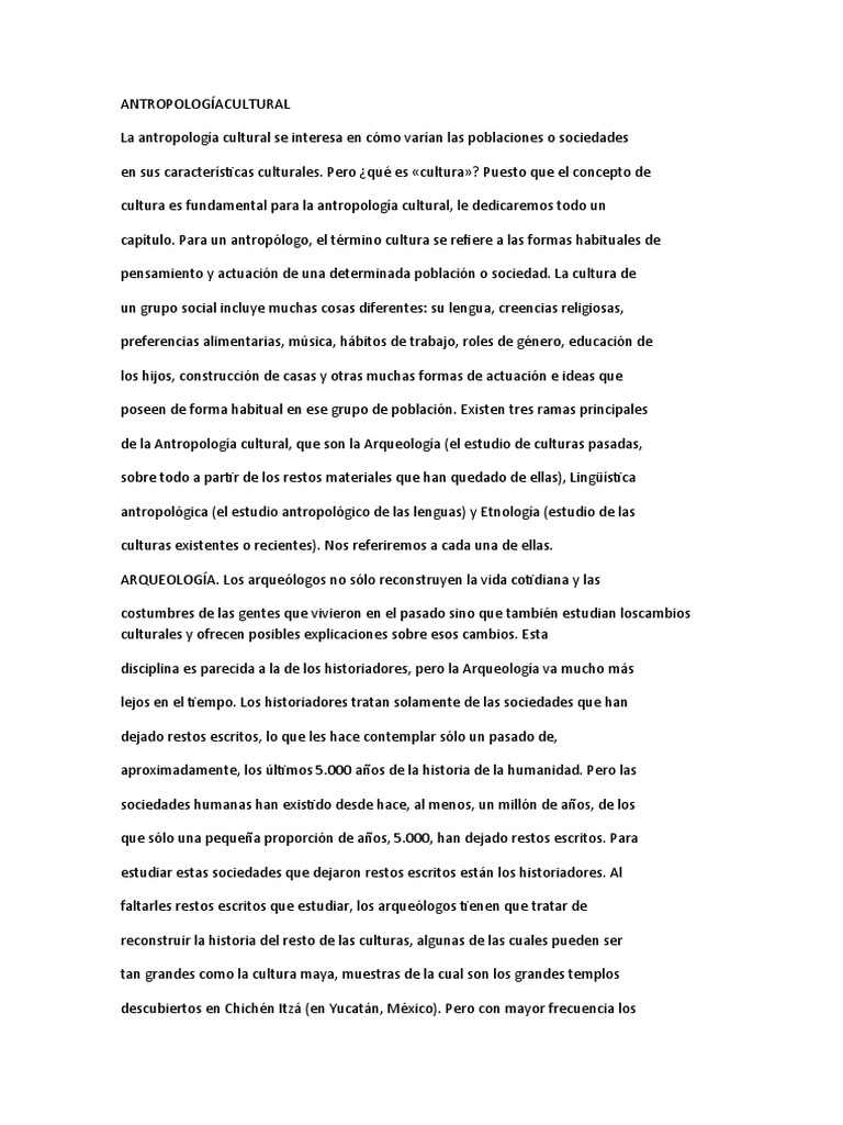 Introduccion A La Antropologia, Carol Ember | PDF | Antropología ...