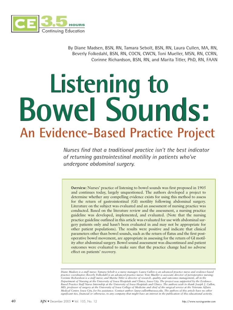 EBP_Article_IOWA_Model (1) | Evidence Based Medicine | Surgery