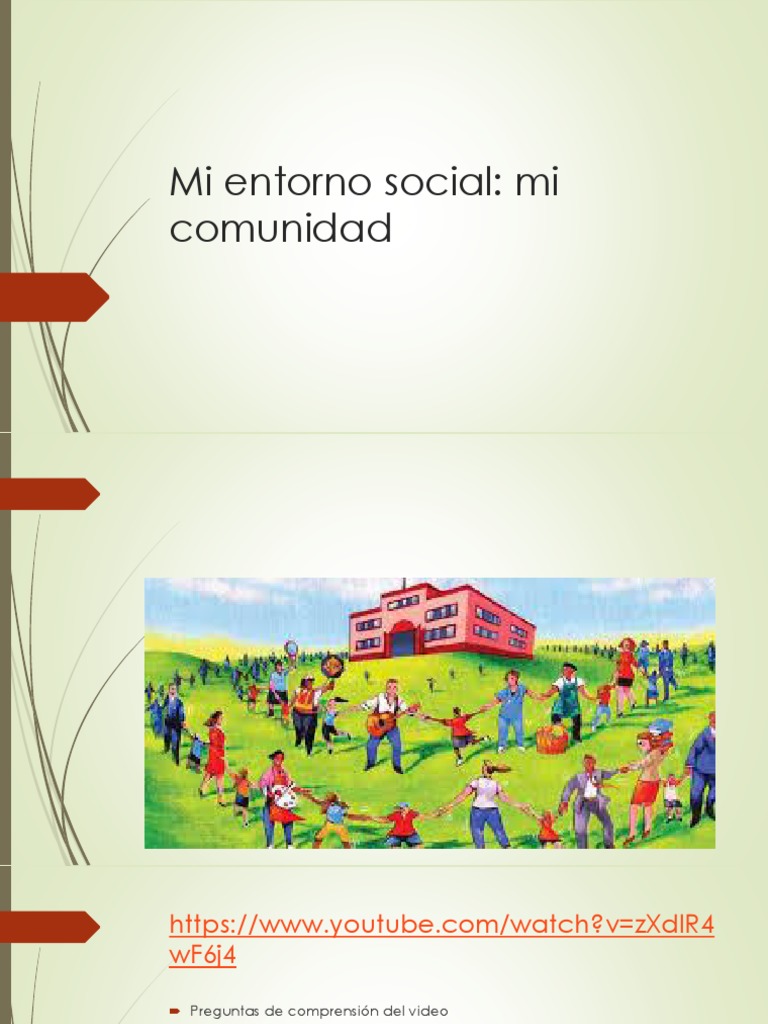 Mi Entorno Social Mi Comunidad | PDF | Comunidad | La naturaleza humana