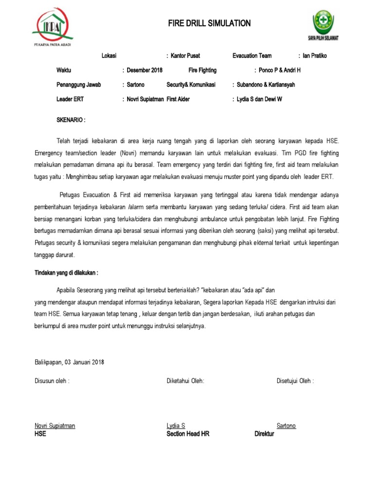 Fire Drill Simulation | PDF