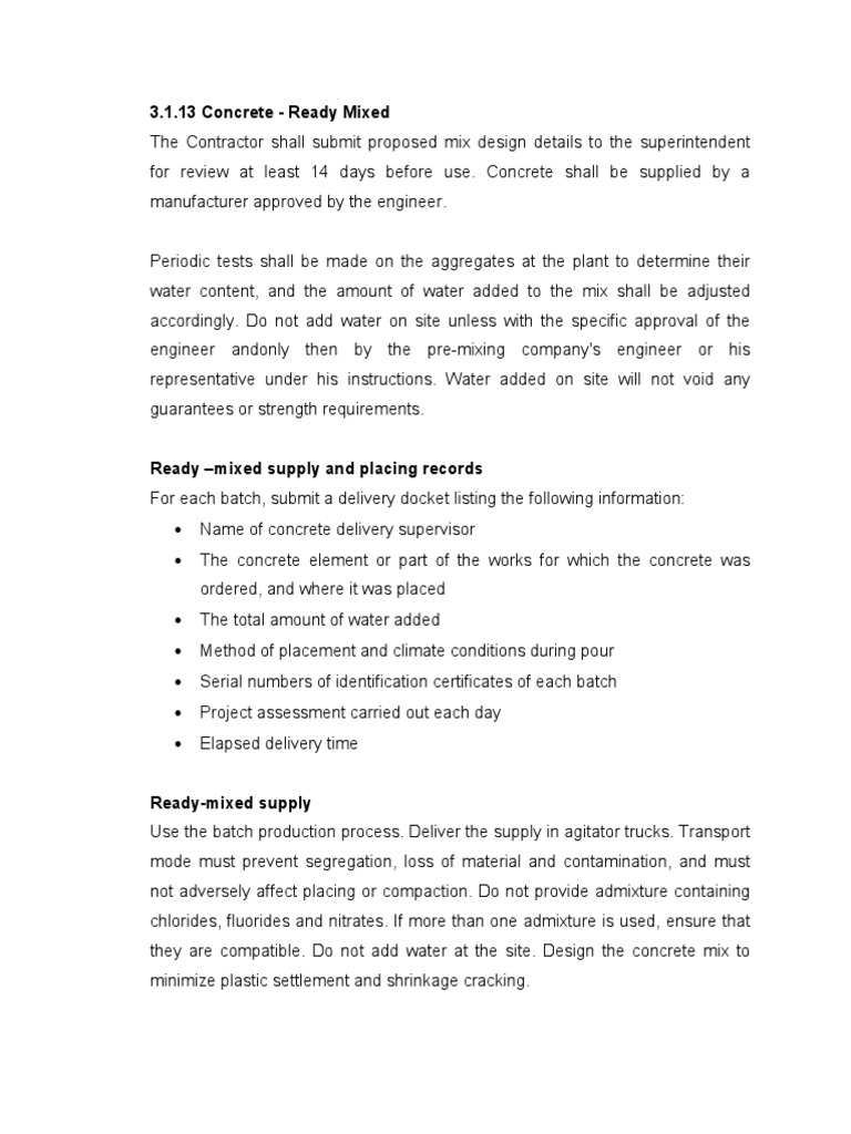 Readymix Design Fc'25 Mpa (K-300) | PDF | Concrete | Civil Engineering