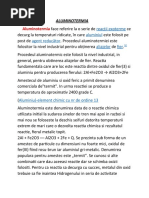 Aluminotermia | PDF