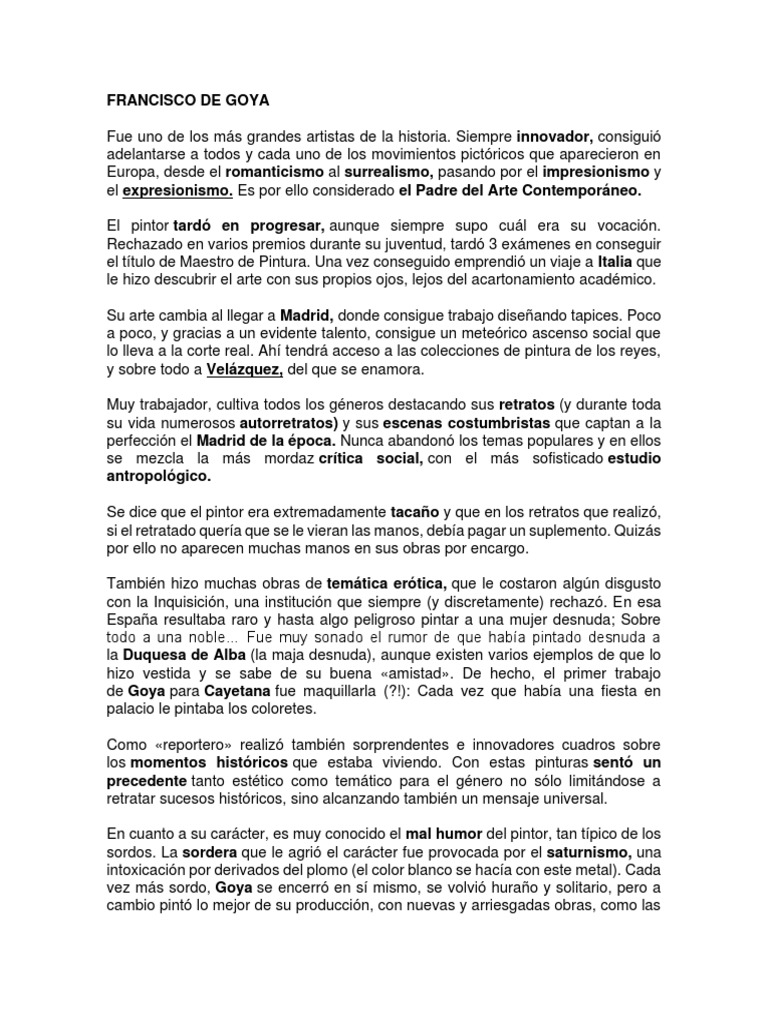 Francisco de Goya | PDF | Francisco Goya | Pintura de retrato