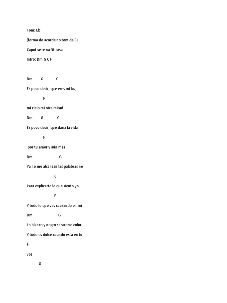 Te Voy Amar Acordes | PDF | Internet | Entretenimiento (general)