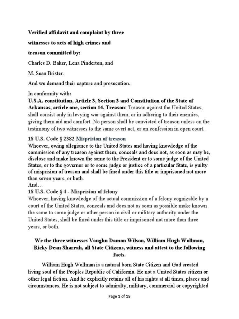 18 U S Code 2382 Misprision Of Treason PDF Treason Jurisdiction