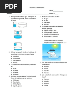 Examen Propiedades de La Materia | PDF | Densidad | Masa